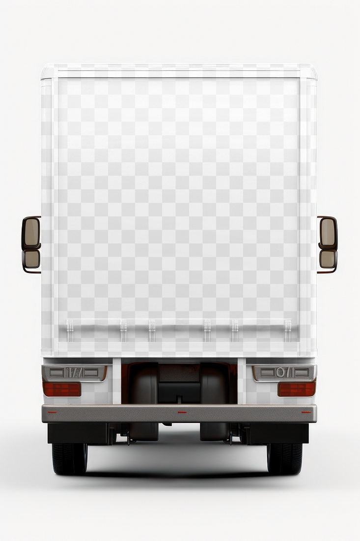 Truck rear view png mockup, | Premium PNG - rawpixel
