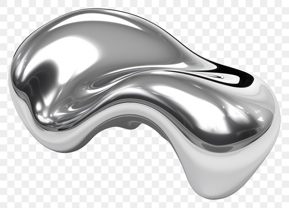PNG Liquid Shape Chrome material | Premium PNG - rawpixel