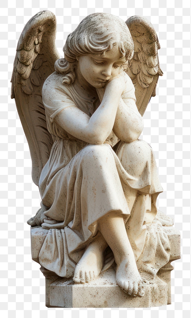 PNG Angel sculpture statue art. | Free PNG - rawpixel