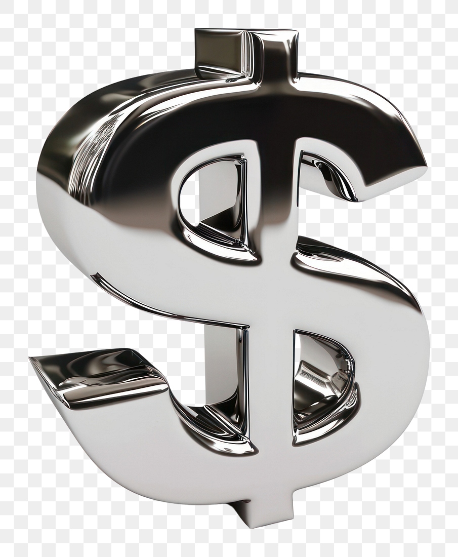 PNG Dollar sign Chrome material | Free PNG - rawpixel