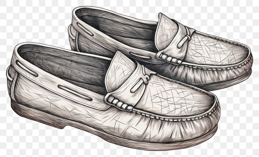 PNG Loafer shoes drawing sketch | Premium PNG - rawpixel