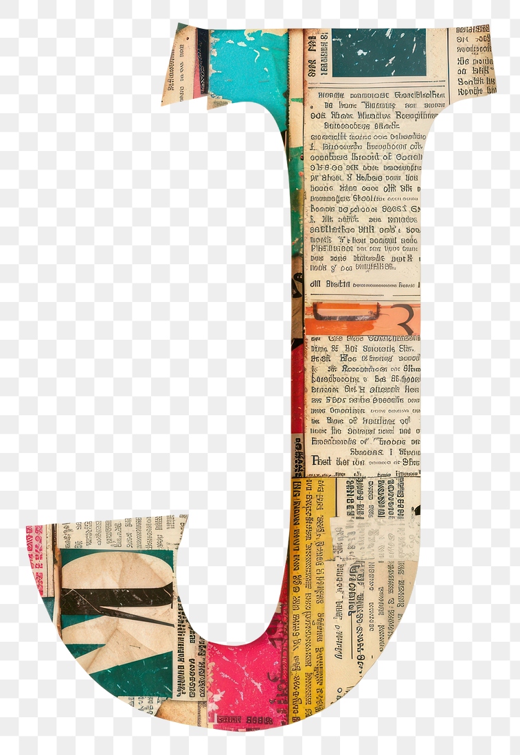 Magazine paper letter J text | Premium PNG - rawpixel