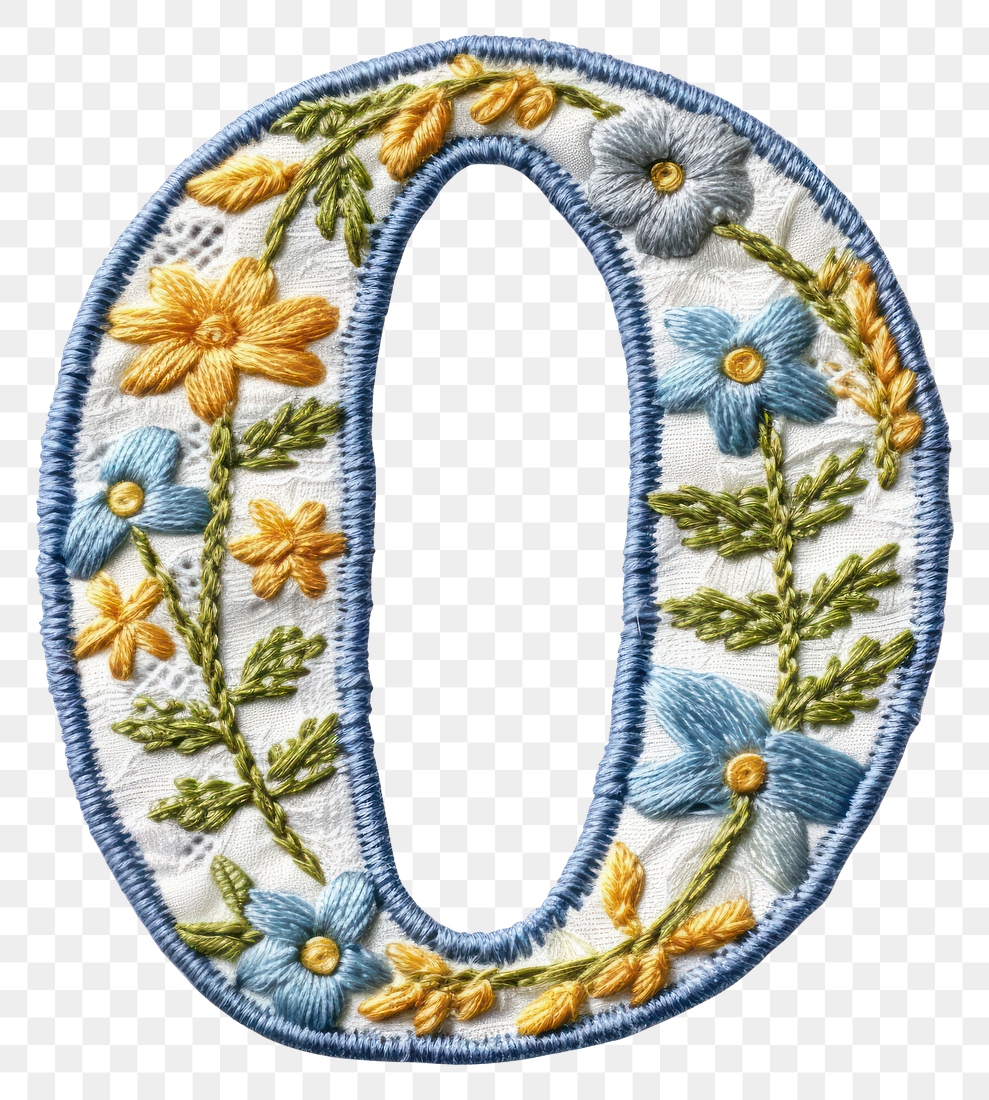 PNG Number 0 embroidery pattern | Free PNG - rawpixel