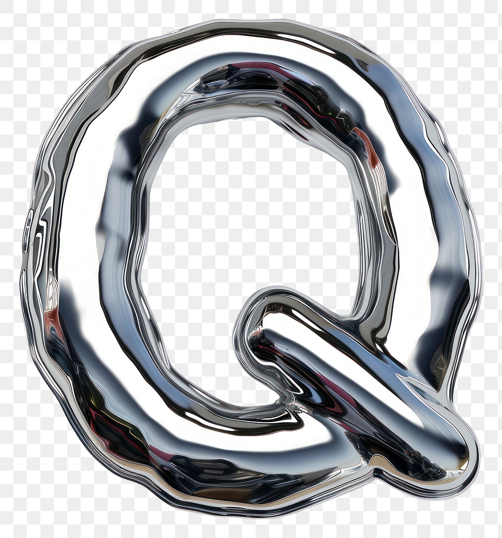 PNG Alphabet Q letter silver | Premium PNG - rawpixel