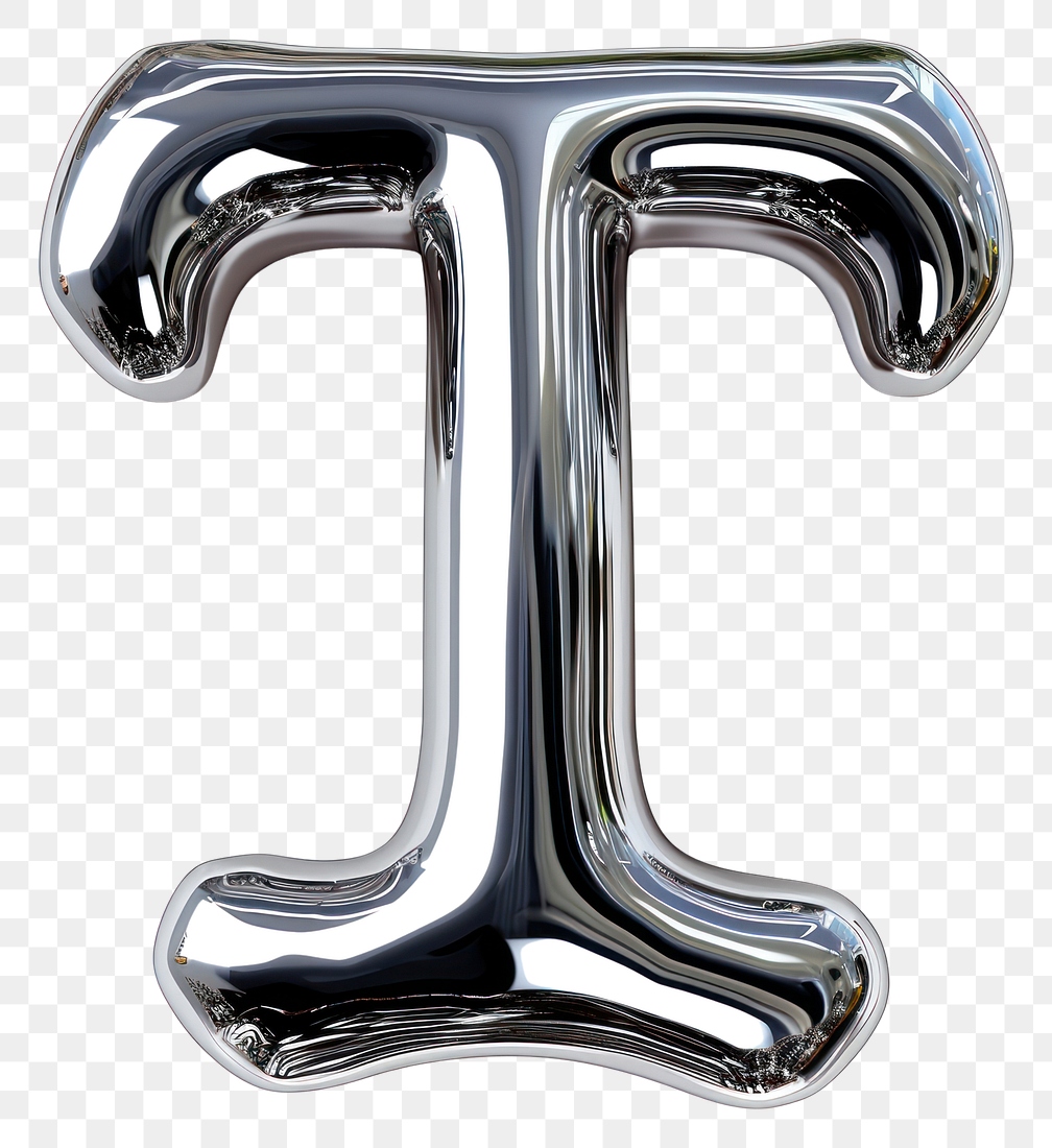 PNG Alphabet T letter silver | Premium PNG - rawpixel