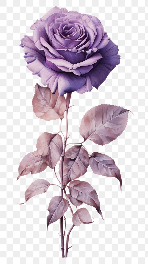 PNG Purple rose flower plant | Premium PNG - rawpixel