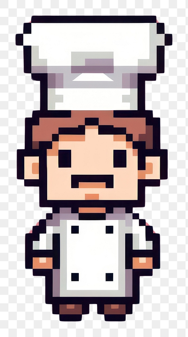 PNG Chef pixel pixelated portrait | Free PNG - rawpixel