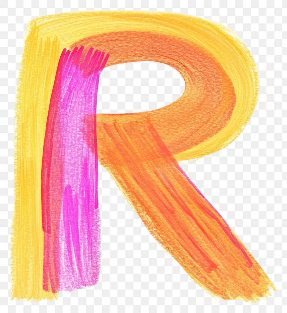 PNG Cute letter R text | Premium PNG - rawpixel