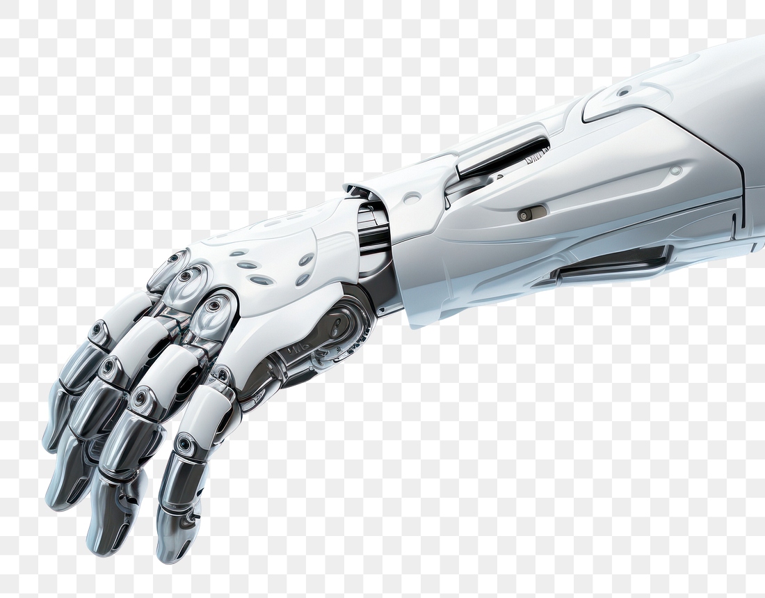 PNG White cyborg robotic hand | Premium PNG - rawpixel