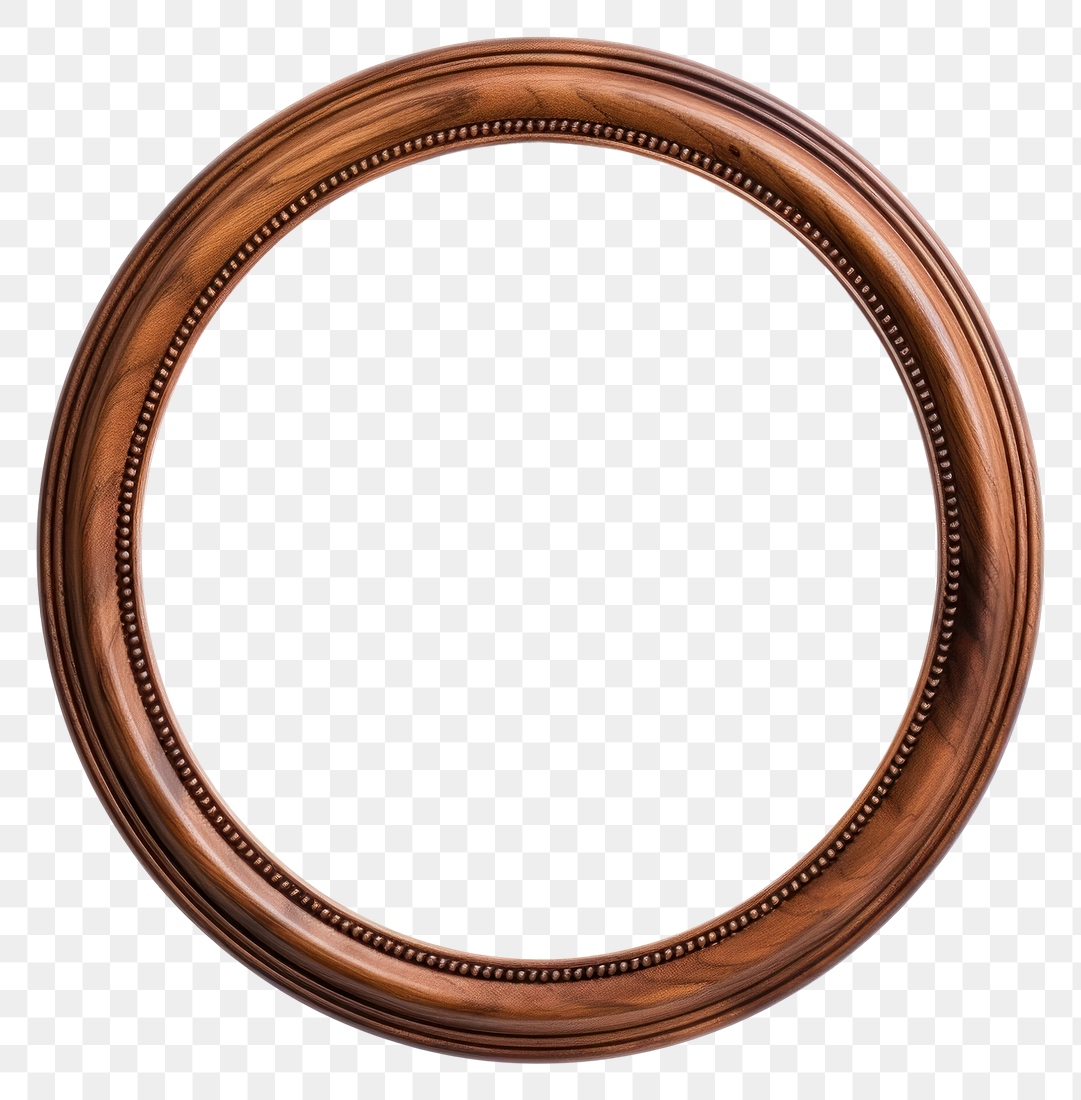 PNG Walnut wood circle frame | Premium PNG - rawpixel