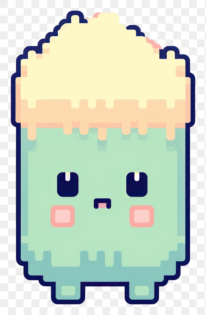 PNG Little monster pixelated portrait | Free PNG - rawpixel