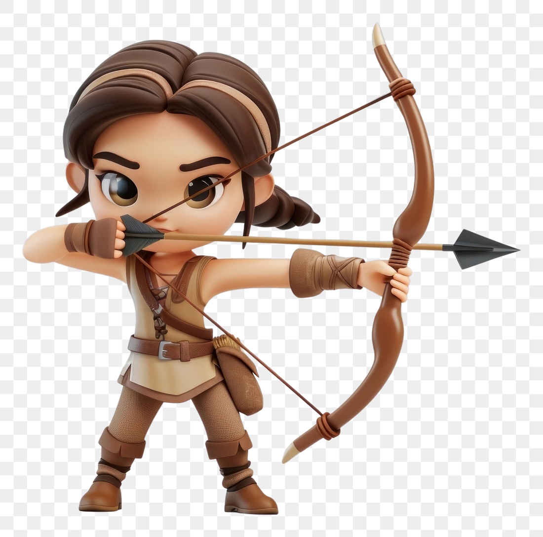 PNG 3d Archer archery cartoon | Free PNG - rawpixel
