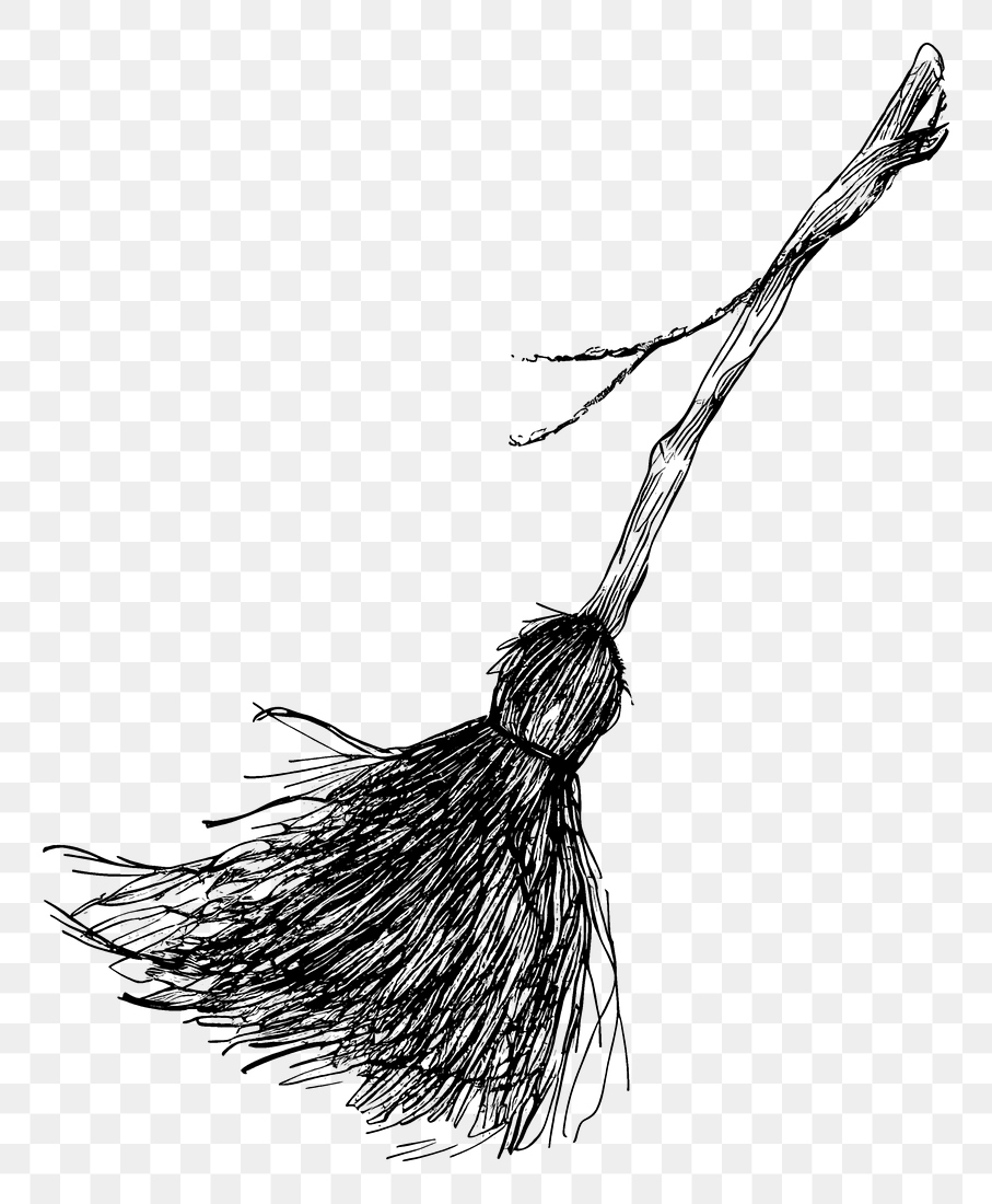 PNG Witch broom drawing sketch | Free PNG - rawpixel