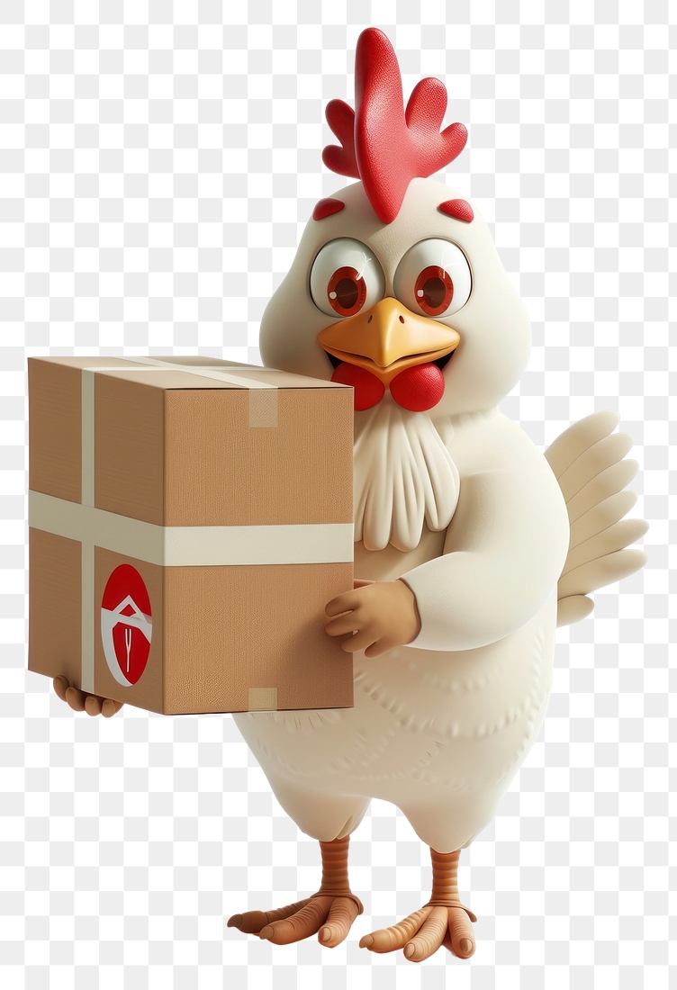 PNG Chicken delivery costume box | Free PNG - rawpixel
