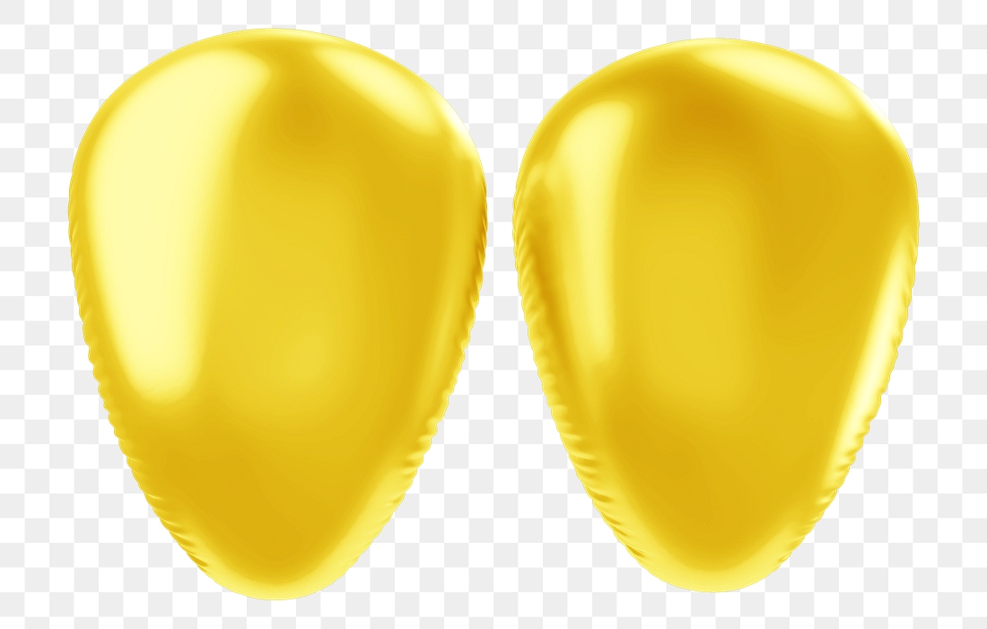 Quotation mark png 3D yellow | Free PNG - rawpixel