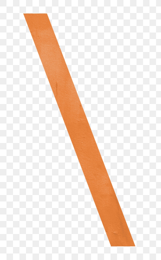 Orange backslash png sign, transparent | Free PNG - rawpixel