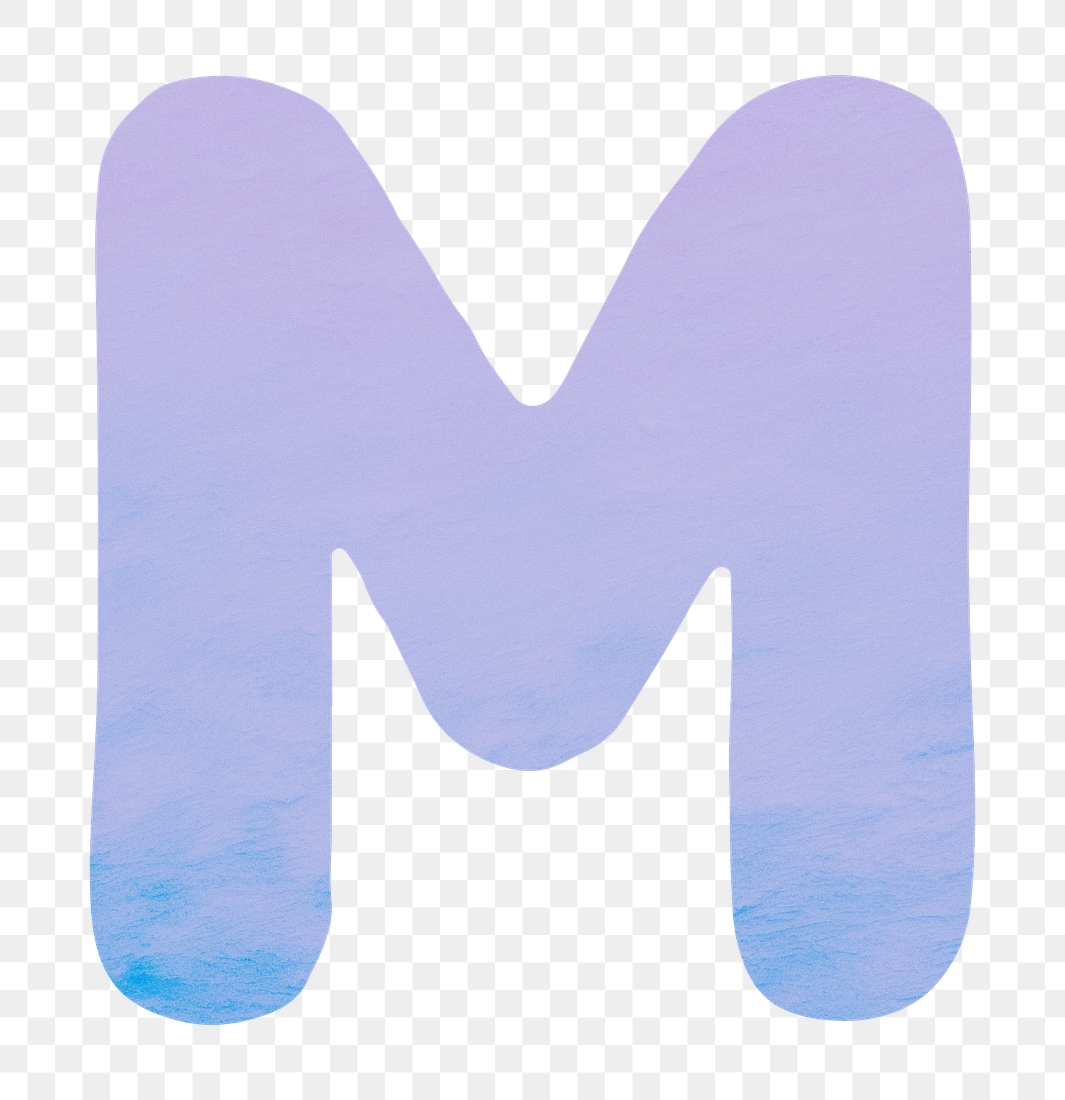 PNG purple letter M alphabet, | Free PNG - rawpixel