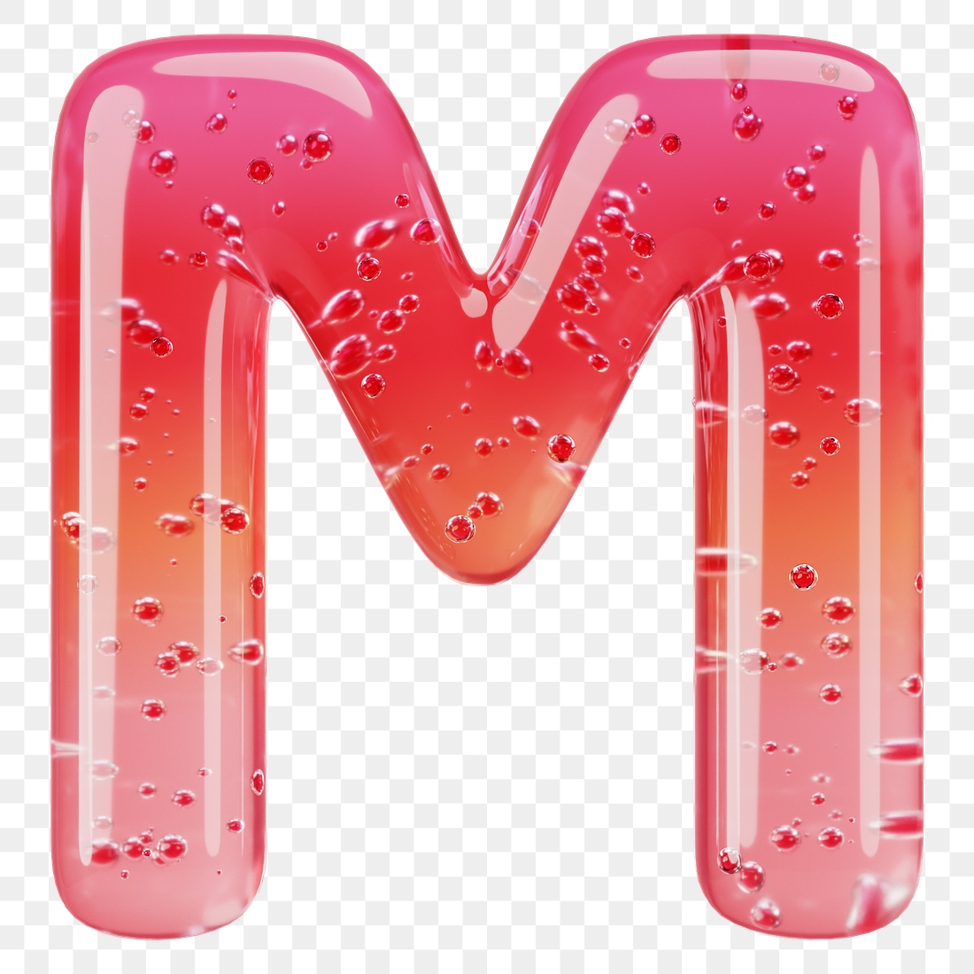 Letter M png 3D red | Free PNG - rawpixel
