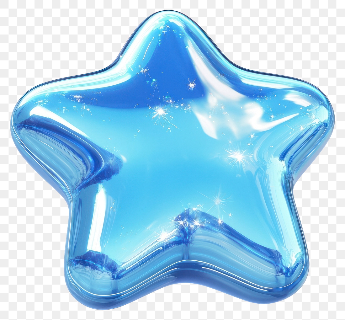 PNG Blue star shape sparkling | Premium PNG - rawpixel