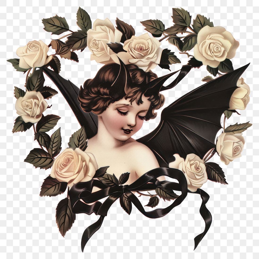 PNG Gothic wedding Devil roses | Free PNG - rawpixel