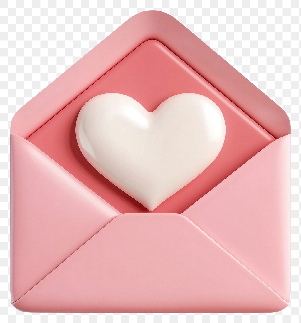 PNG 3d valentine pink envelope | Free PNG - rawpixel