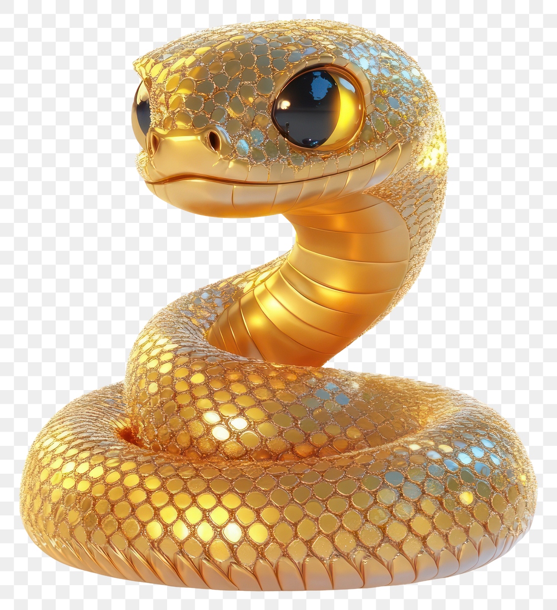 PNG 3D gold snake cartoon | Free PNG - rawpixel