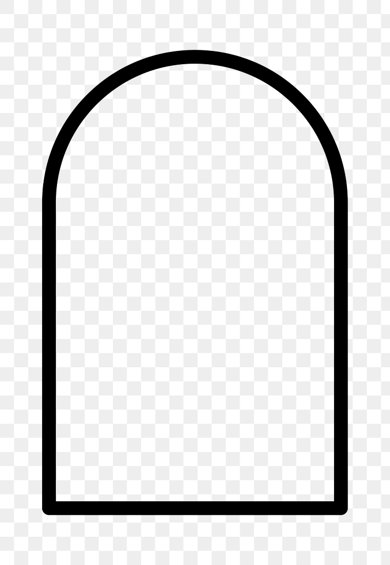 PNG Simple arch outline illustration | Free PNG - rawpixel