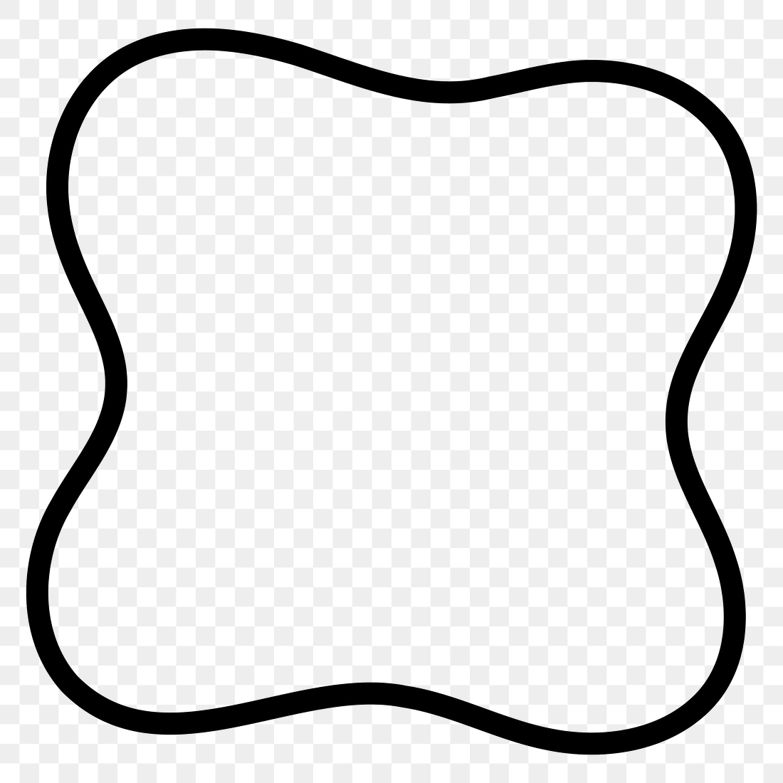 PNG Abstract wavy square outline | Free PNG - rawpixel