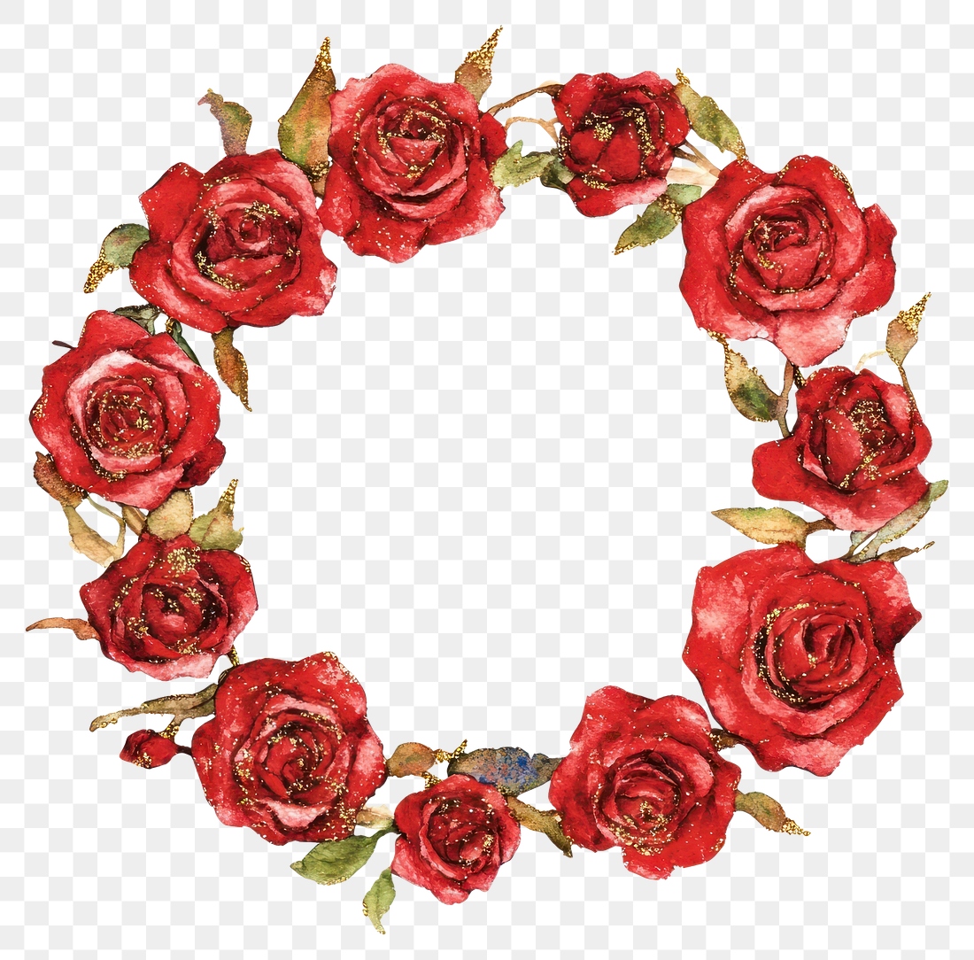 PNG Red rose flower frame | Free PNG - rawpixel