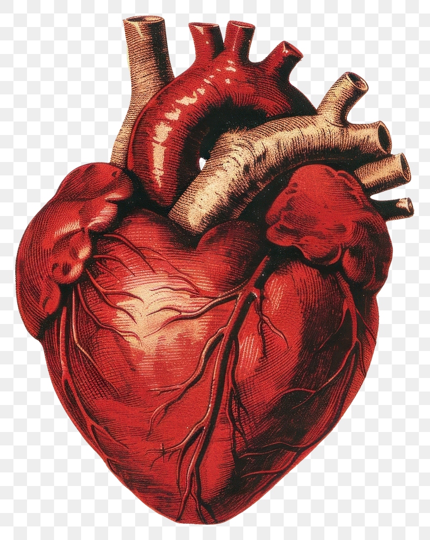 PNG Heart illustration vintage human | Free PNG - rawpixel