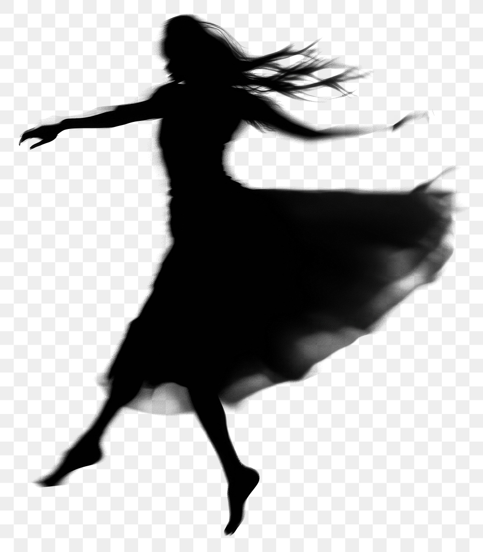 PNG Shadow woman dancing silhouette | Free PNG - rawpixel
