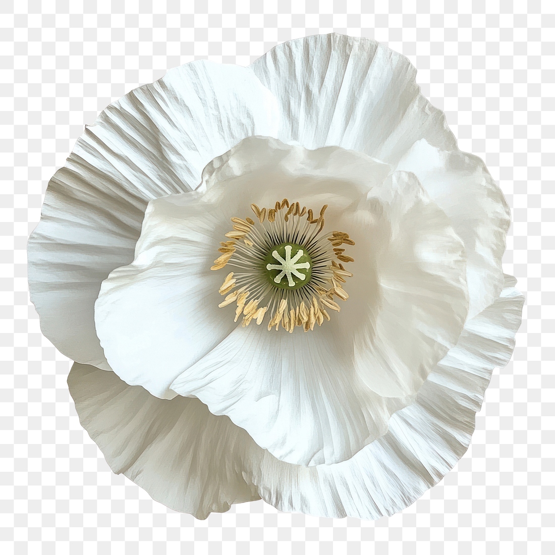 PNG white poppy flower petal | Free PNG - rawpixel