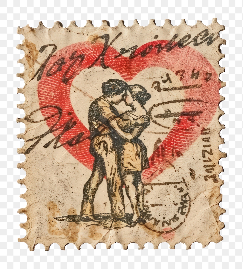 PNG Vintage postage stamp illustration | Free PNG - rawpixel