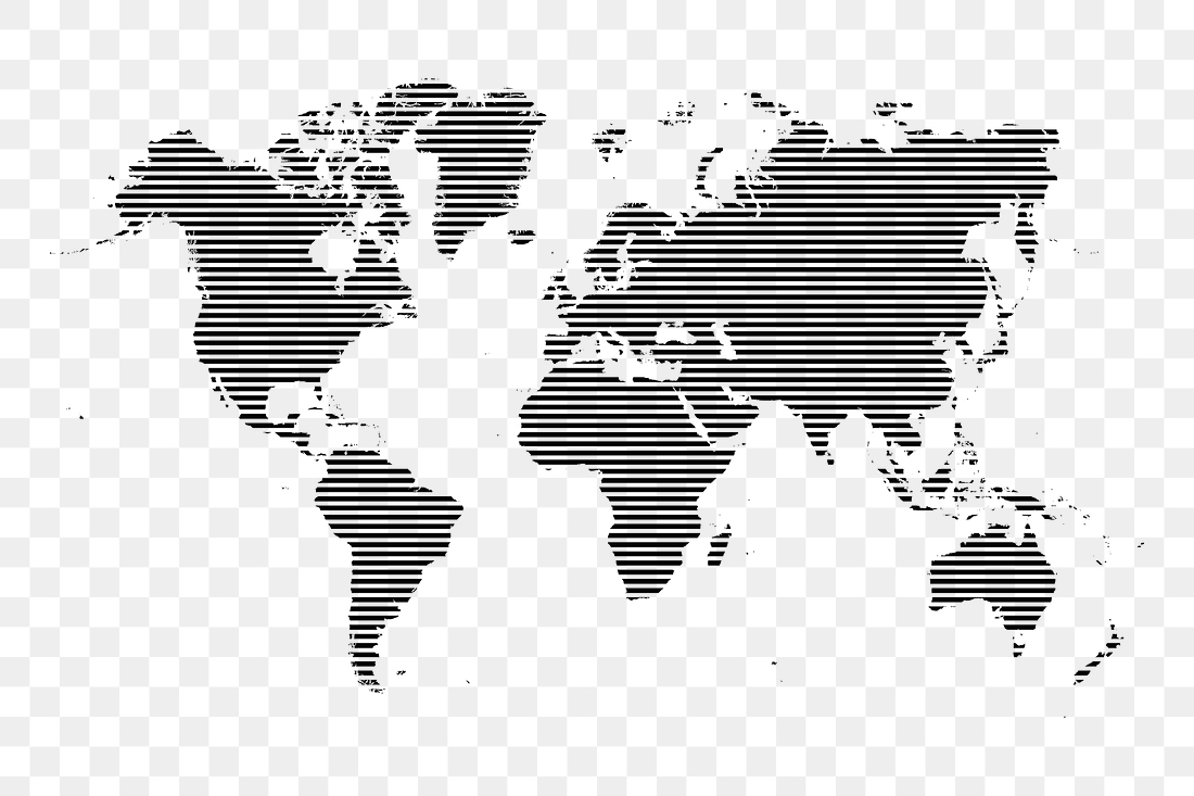 World map png sticker, geography | Free PNG - rawpixel