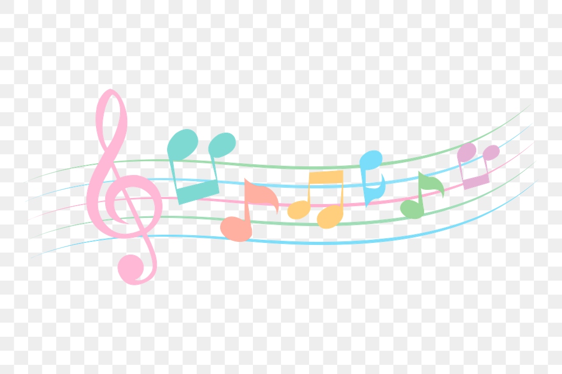 Music notes png sticker, colorful | Free PNG - rawpixel