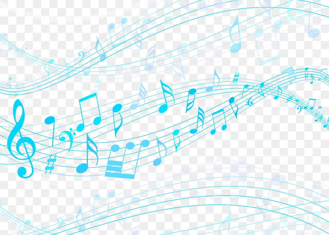 Music notes png sticker, blue | Free PNG - rawpixel