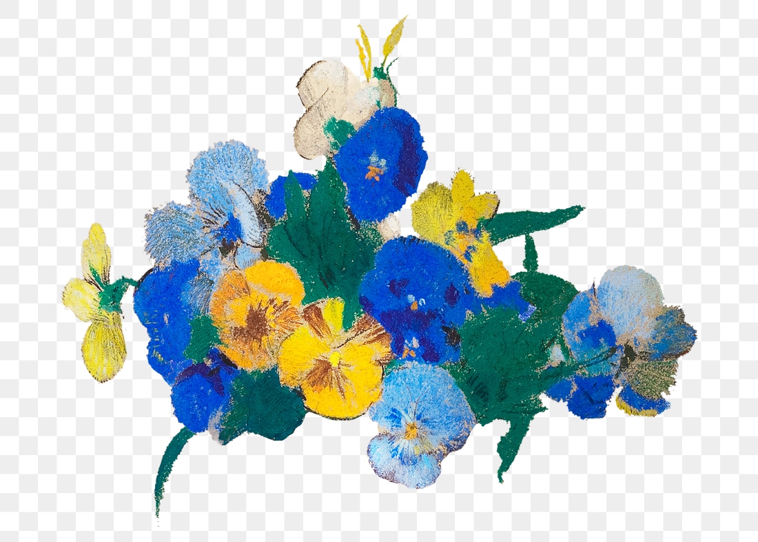 Blue flowers png sticker, transparent | Premium PNG - rawpixel