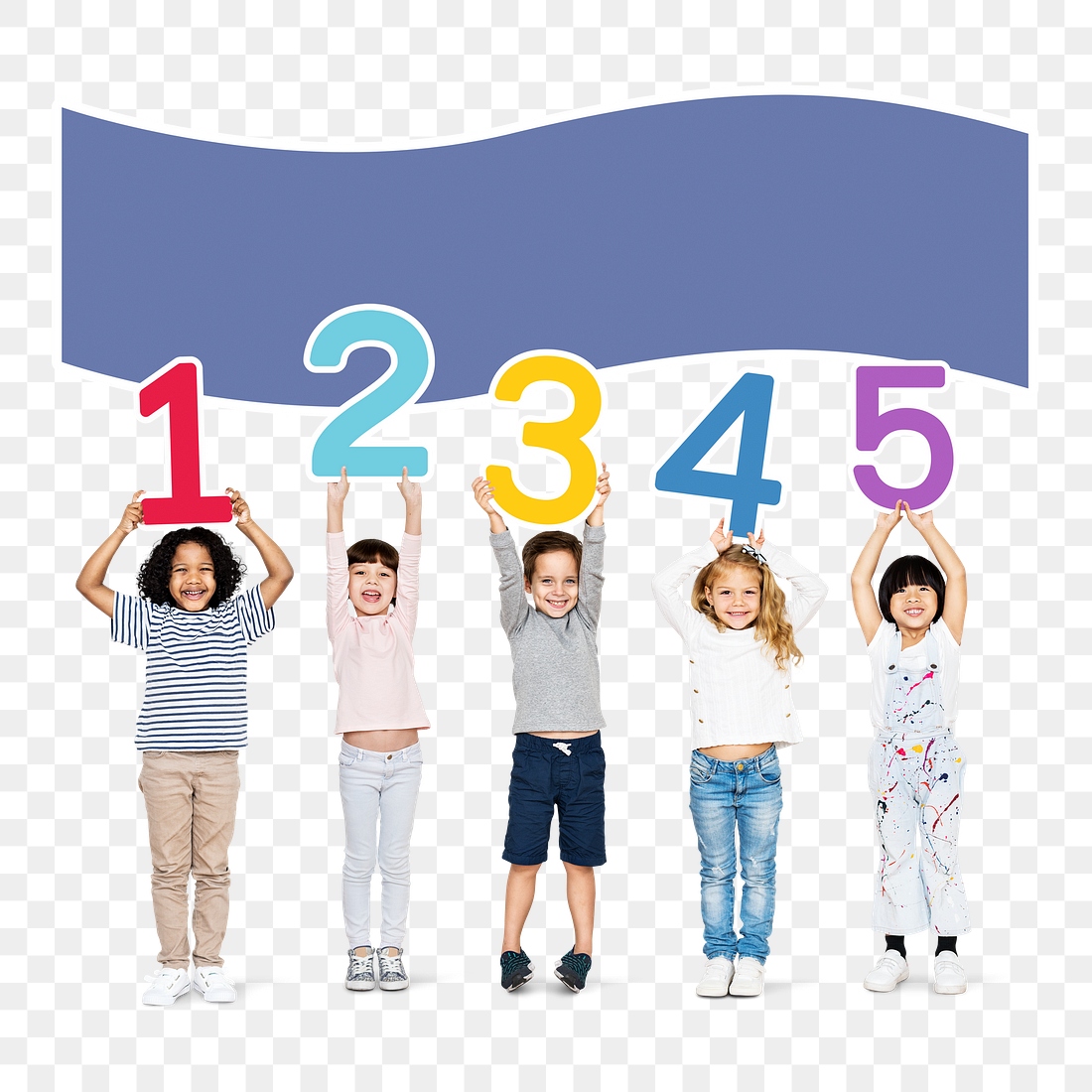 Kids numbers png sticker, transparent | Premium PNG - rawpixel