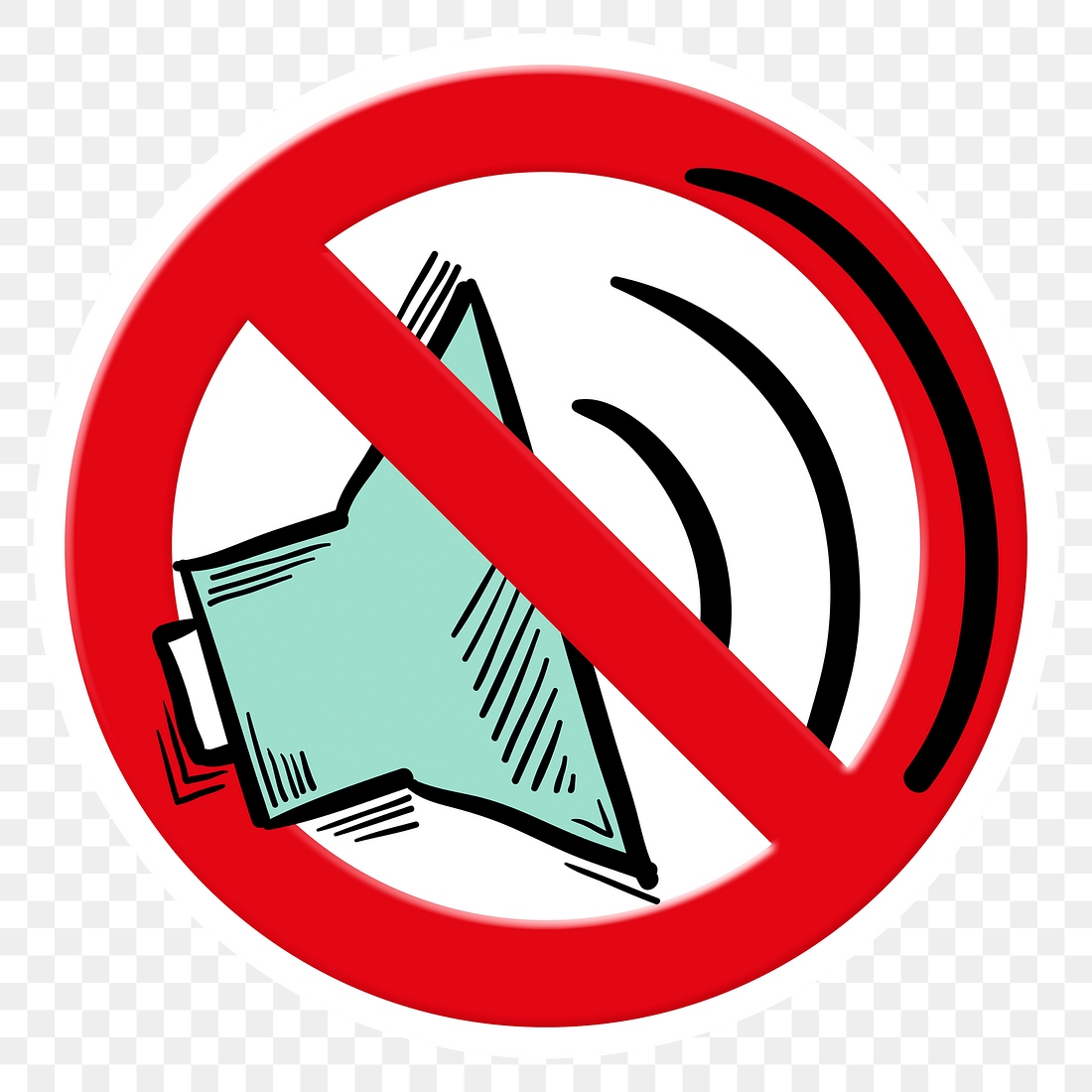 No noise png symbol, forbidden | Premium PNG - rawpixel