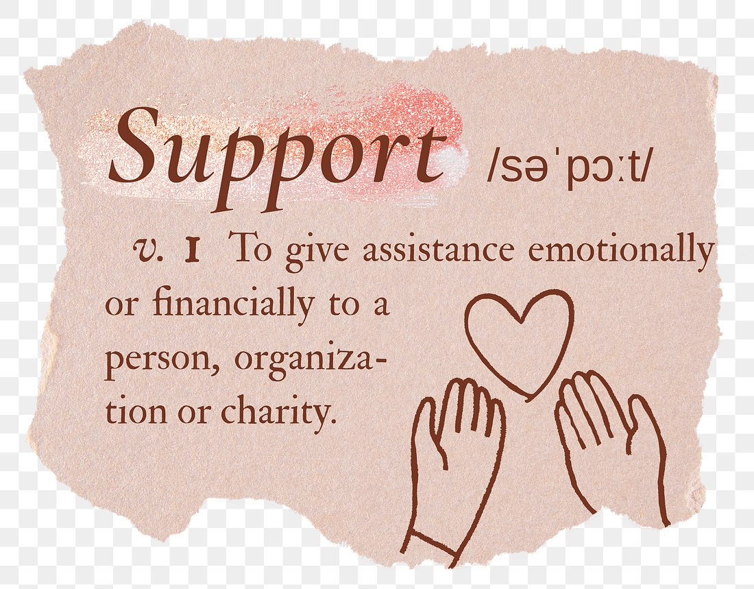 Support png dictionary word sticker, | Premium PNG - rawpixel