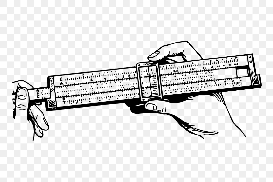 Slide ruler png sticker, vintage | Free PNG - rawpixel