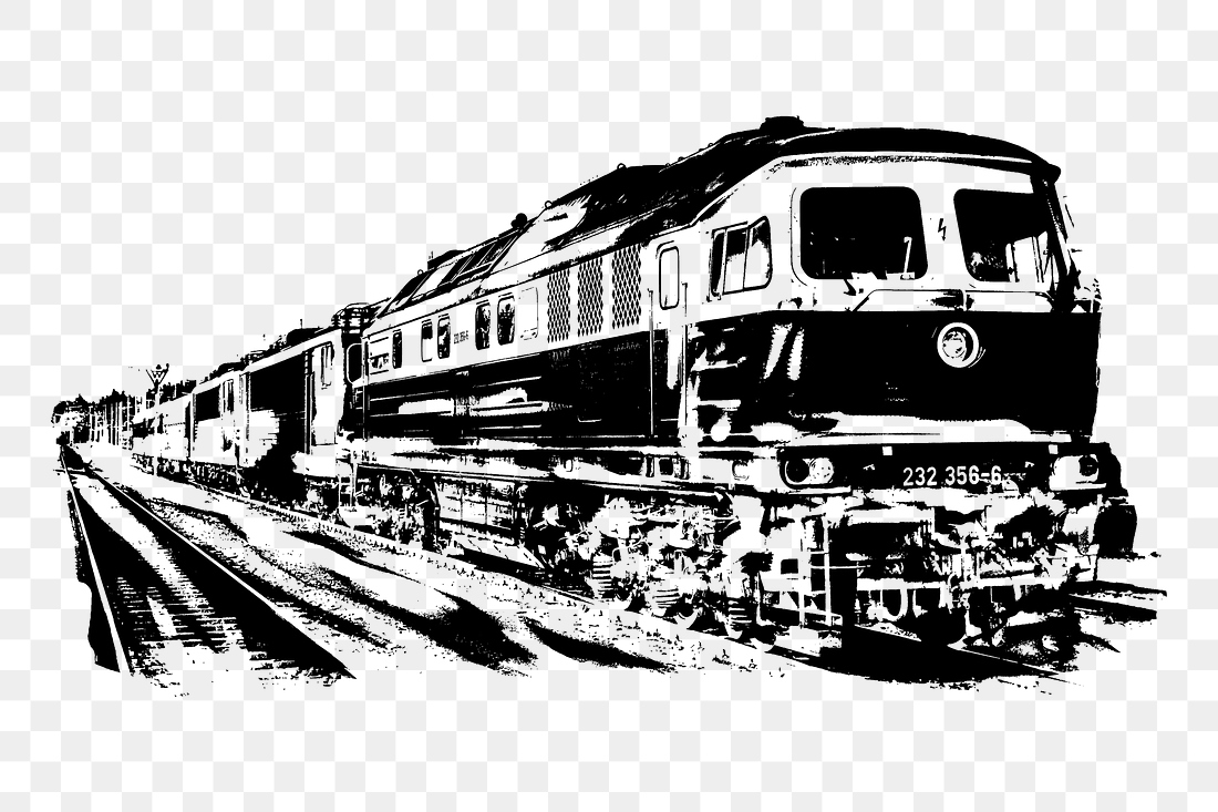 Train png sticker, vintage transportation | Free PNG - rawpixel