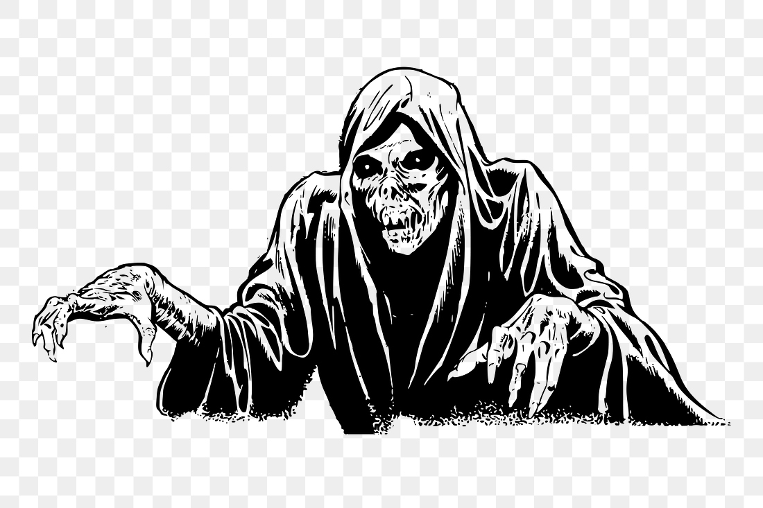 Grim Reaper png sticker, vintage | Free PNG - rawpixel