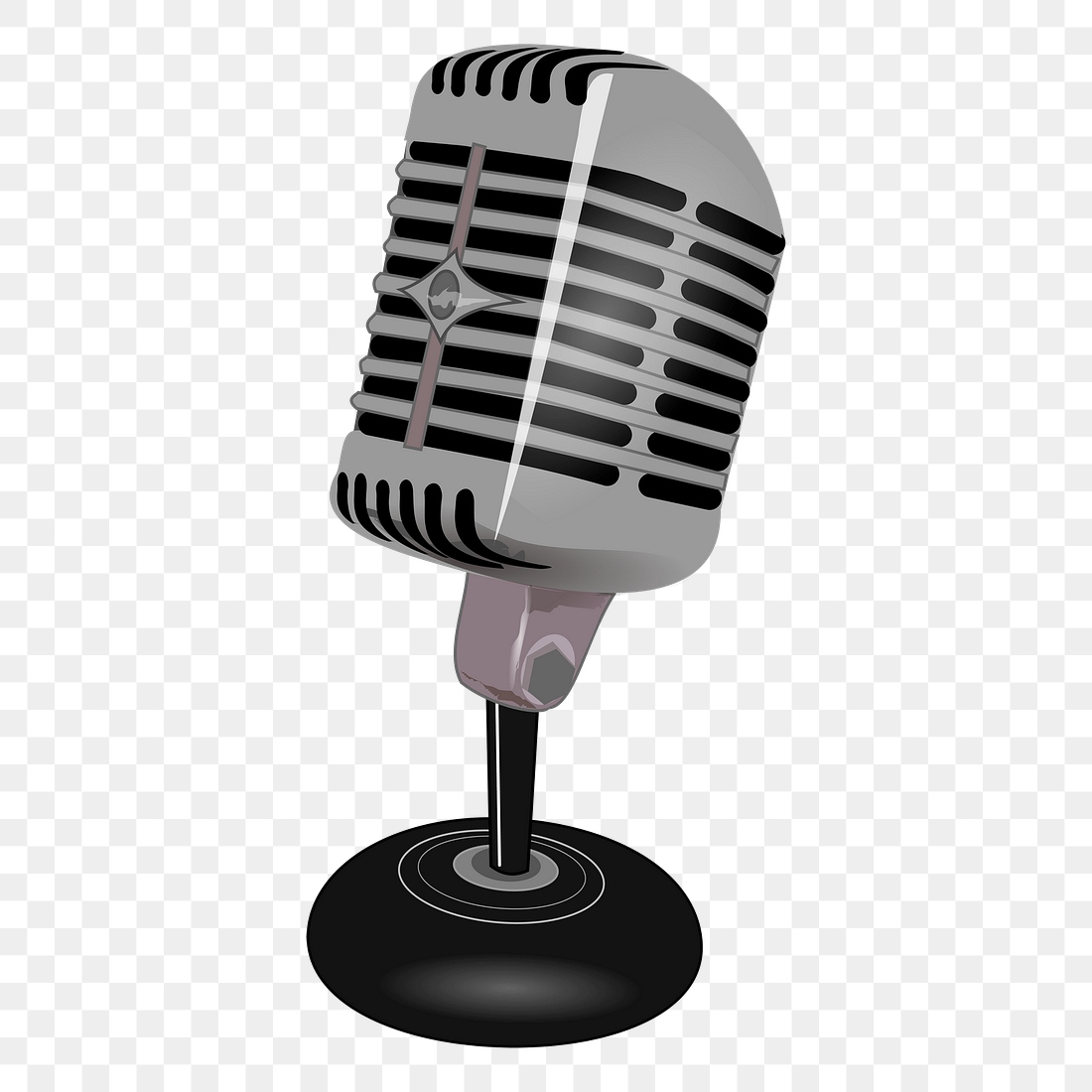Microphone png sticker illustration, transparent | Free PNG - rawpixel