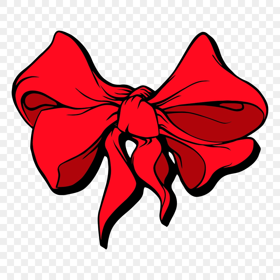 Bow png sticker illustration, transparent | Free PNG - rawpixel