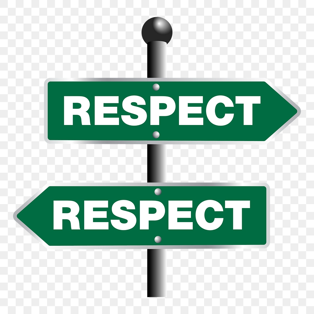 Respect sign png sticker illustration, | Free PNG - rawpixel