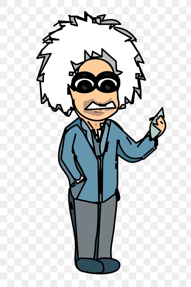 Einstein png sticker, transparent background | Free PNG - rawpixel
