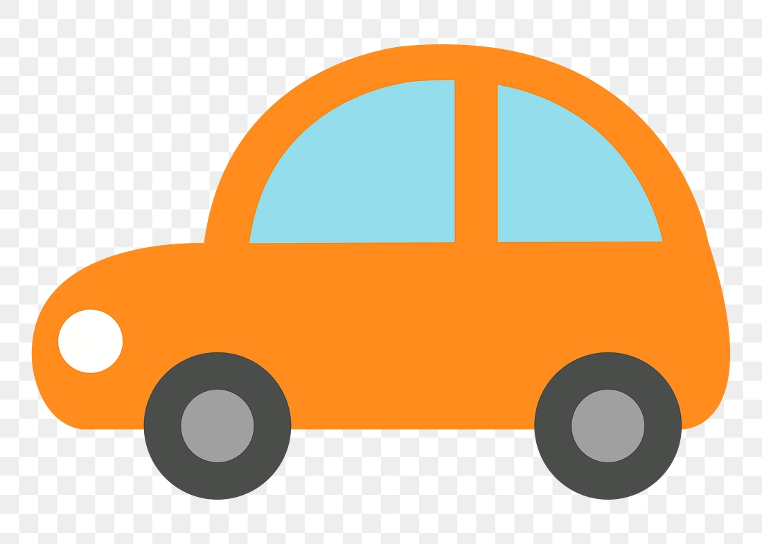 Orange car png sticker, transparent | Free PNG - rawpixel