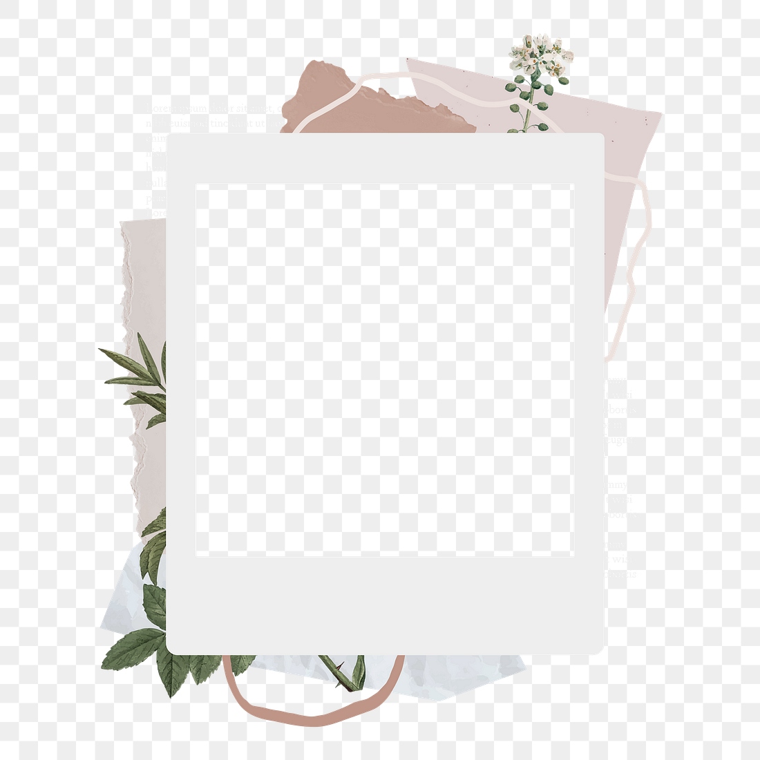 Instant photo png frame, aesthetic | Premium PNG - rawpixel