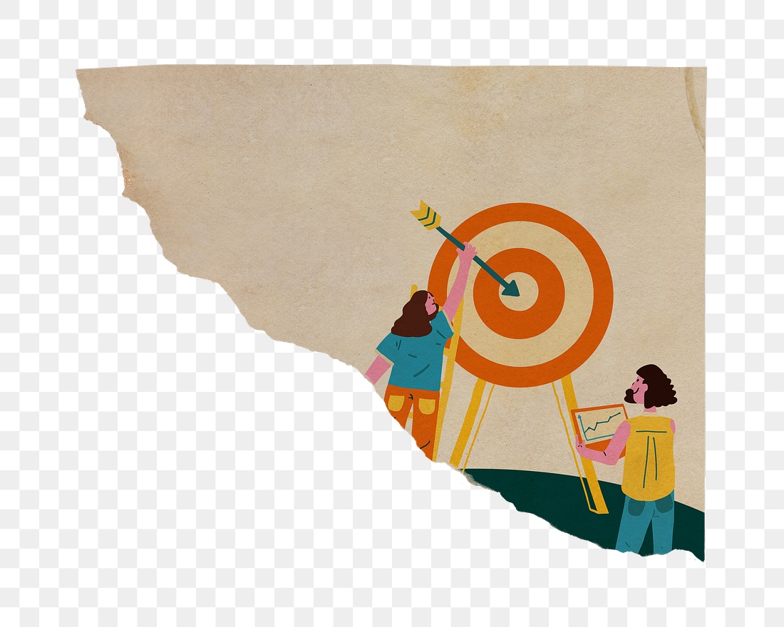 People reaching png target vintage | Premium PNG - rawpixel